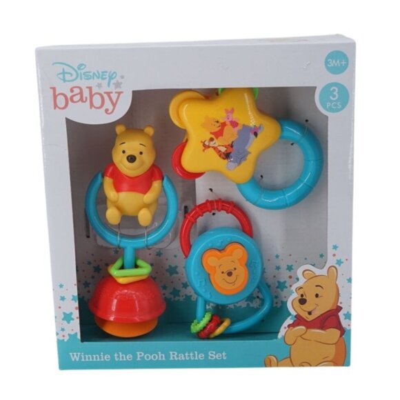 Disney | Toys | Disney Baby Winnie The Pooh Rattle Set Soft Plush ...